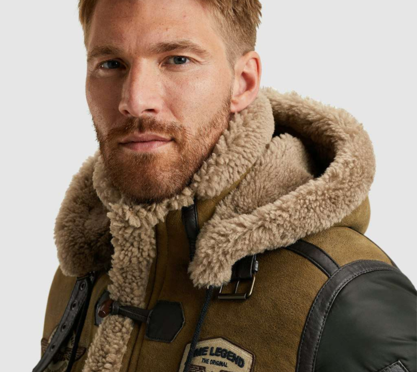 PME Legend Long jacket TORNADOR FW24 - Crack Brown PLJ2509715-769 | VTMode